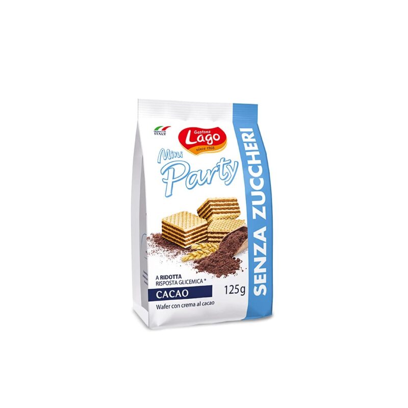 Lago Mini Party Sugar Free Wafer Cocoa | Crispy Wafer with Cocoa Cream ...